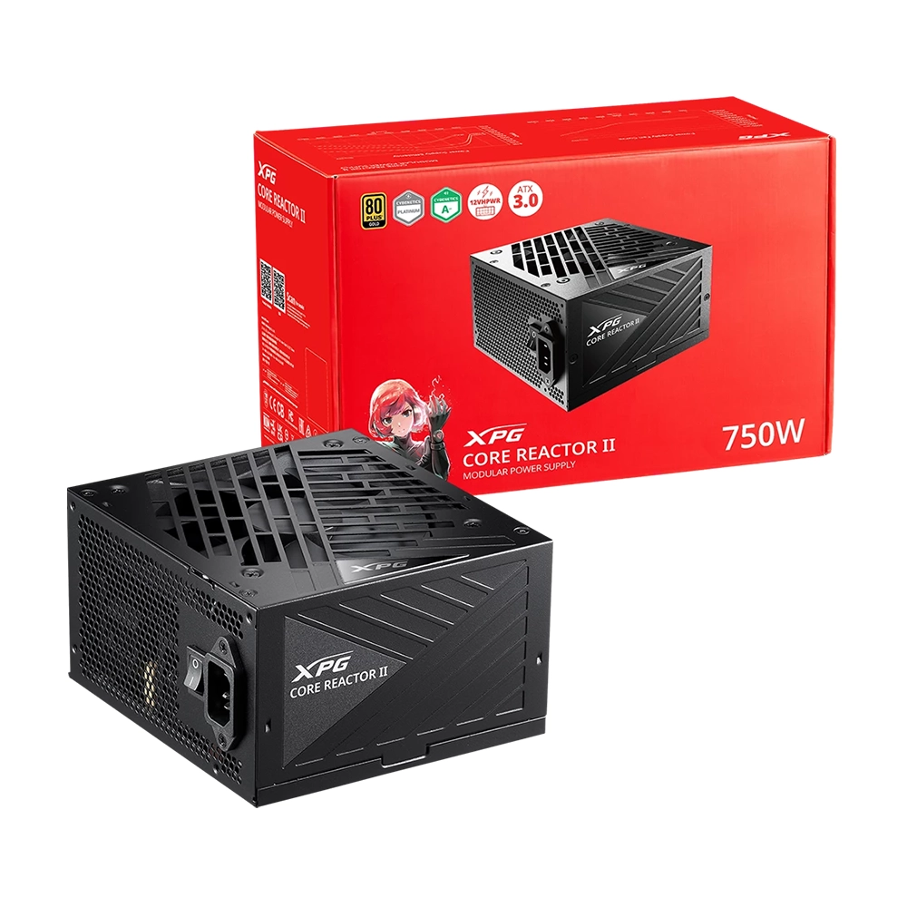 Fuente de Poder Gamer XPG Adata 750W 80 Plus Gold ATX 3.0 Alta Eficiencia